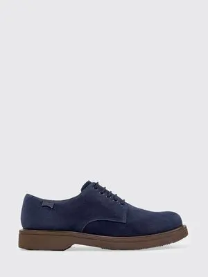 Camper Norman Suede Derby Lace Up Shoes - Blue