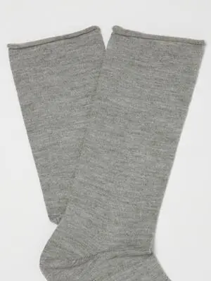 Brunello Cucinelli Cashmere Blend Mid-calf Socks - Grey