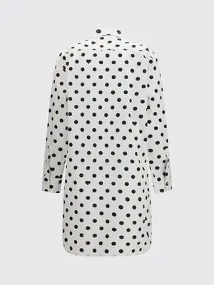 Fiorucci Polka Dot Cotton Shirt Dress