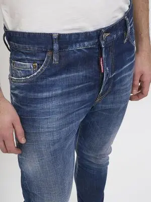 Dsquared2 Slim Fit Jeans - Gnawed Blue