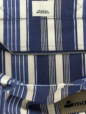 Isabel Marant Étoile Yenky Striped Cotton Bag - Blue