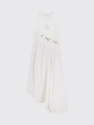 Zimmermann Asymmetrical Cotton Midi Dress - Ivory