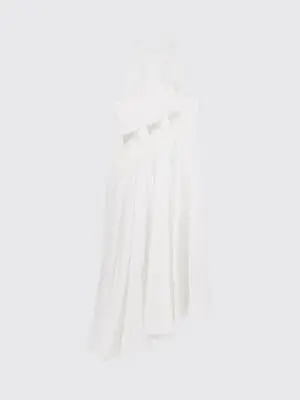 Zimmermann Asymmetrical Cotton Midi Dress - Ivory