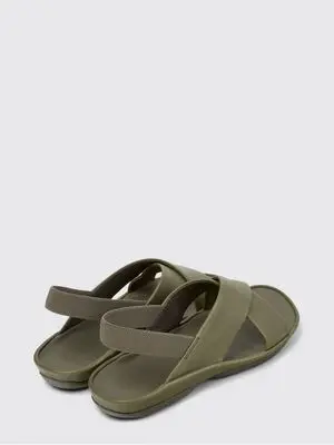 Camper Right Isla Leather Slingback Sandals - Green