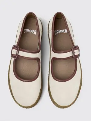 Camper Peu Terreno Suede Mary Jane Ballerina