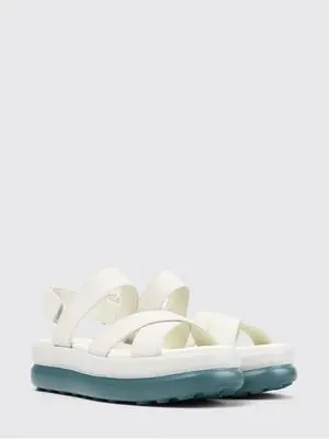 Camper Pelotas Flota Up Leather Platform Slingback Sandals