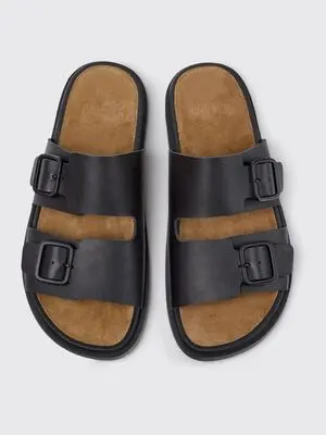 Camper Lluc Leather Sandals - Black