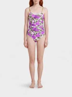 Chloé Floral Print Jersey Bodysuit - White