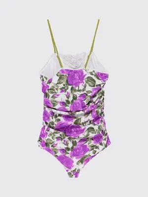 Chloé Floral Print Jersey Bodysuit - White