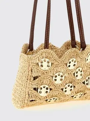 Rabanne 1969 Raffia And Brass Bag