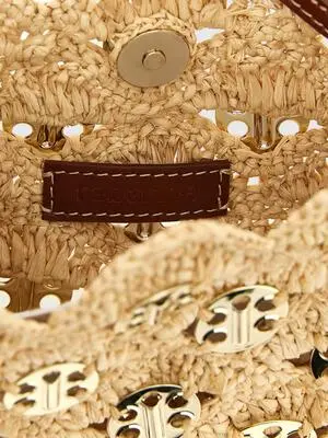 Rabanne 1969 Raffia And Brass Bag