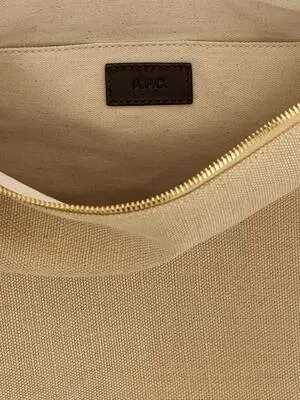 A.p.c. Vera Linen Shoulder Bag - Beige