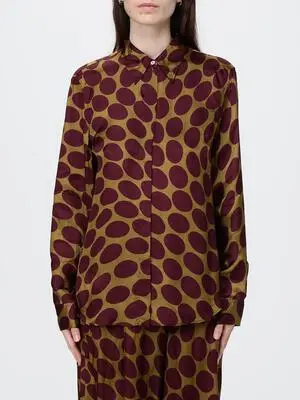 Dries Van Noten Dries Van Noten Polka Dot Long Sleeve Shirt Camel