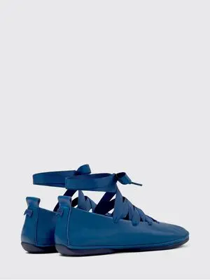 Camper Ballerina Flats With Ribbon Detailing - Blue
