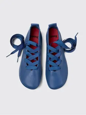 Camper Ballerina Flats With Ribbon Detailing - Blue