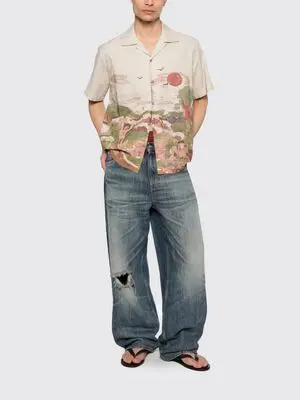 CARNE BOLLENTE Cotton And Linen Casual Shirt