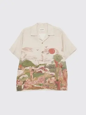 CARNE BOLLENTE Cotton And Linen Casual Shirt