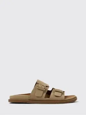 Camper Lluc Suede Sandals With Buckle Closure - Brown