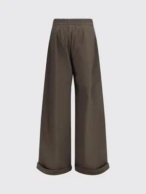 SA SU PHI Animal Print Cotton Blend Palazzo Trousers