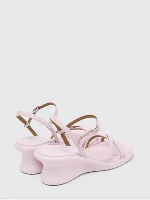 Camper Louise Leather Wedge Sandals