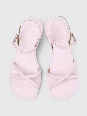 Camper Louise Leather Wedge Sandals