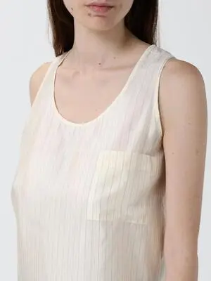 Barena Venezia Sleeveless Top With Pocket - Camel