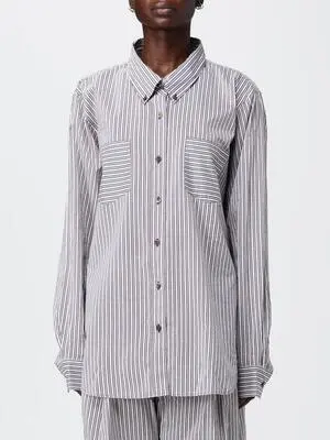 Dries Van Noten Striped Cotton And Silk Shirt