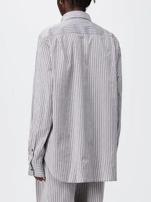Dries Van Noten Striped Cotton And Silk Shirt