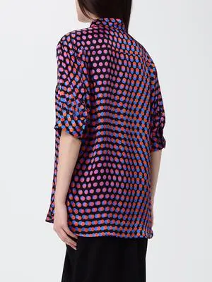 Dries Van Noten Polka Dot Silk Shirt - Black