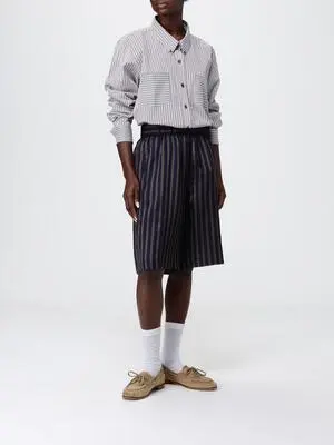 Dries Van Noten Striped Cupro Shorts