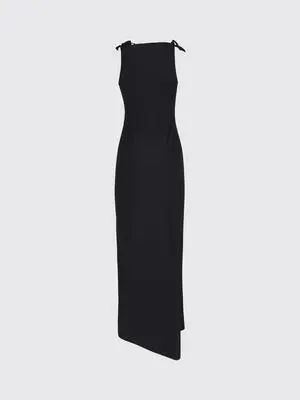 Coperni Asymmetrical Midi Dress - Black