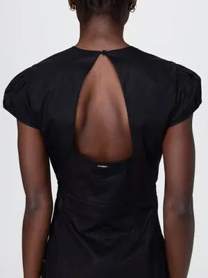 TWINSET V-neck Dress With Open Back - Black