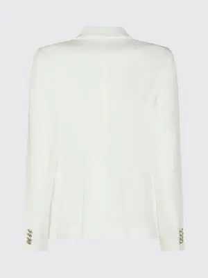 Tagliatore Double-breasted Viscose Blend Blazer - White