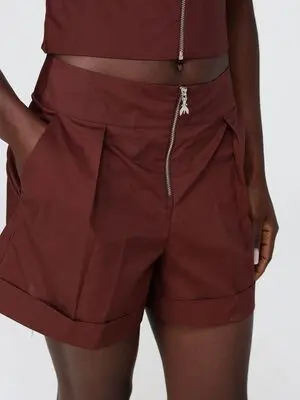 Patrizia Pepe Mid-rise Cotton Shorts With Slant Pockets