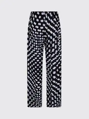 Dries Van Noten Polka Dot Wide Leg Trousers - Black