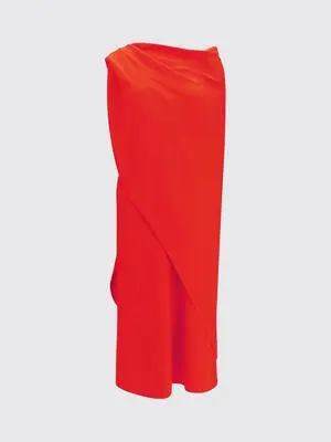 Balenciaga Silk One-shoulder Midi Dress