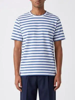 Junya Watanabe Striped Cotton T-shirt With Crew Neck - White