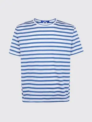 Junya Watanabe Striped Cotton T-shirt With Crew Neck