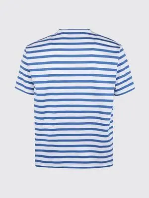 Junya Watanabe Striped Cotton T-shirt With Crew Neck