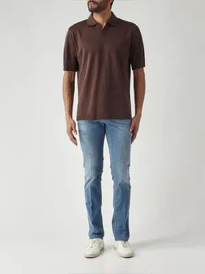 FAY Stretch Slim Fit Jeans - Denim