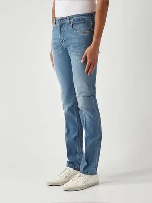 FAY Stretch Slim Fit Jeans - Denim