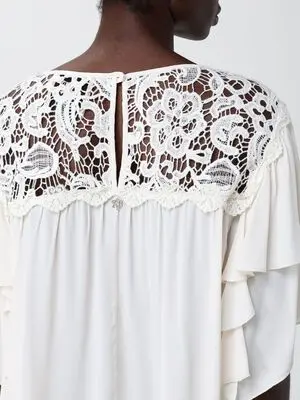 ANIYE BY Lace Detailed Ruffled Blouse