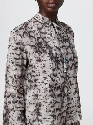 Pinko Crepe Shirt With Snake Print