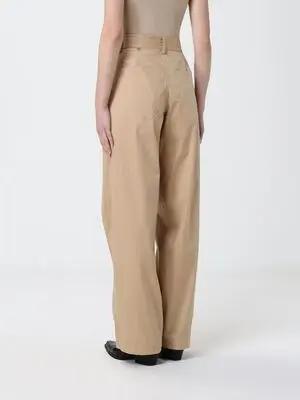ANIYE BY Wide Leg Cotton Blend Trousers - Beige