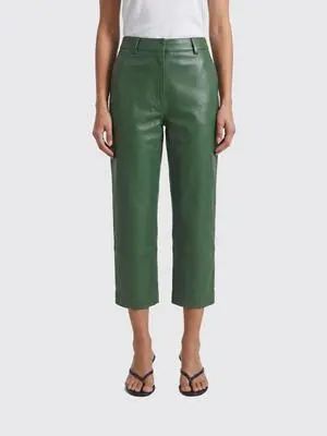 THE FRANKIE SHOP Cropped Fit Leather Trousers