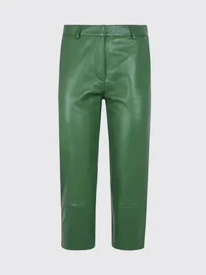 THE FRANKIE SHOP Cropped Fit Leather Trousers
