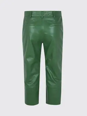 THE FRANKIE SHOP Cropped Fit Leather Trousers