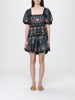 Farm Rio Printed Puff Sleeve Dress