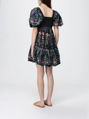 Farm Rio Printed Puff Sleeve Dress