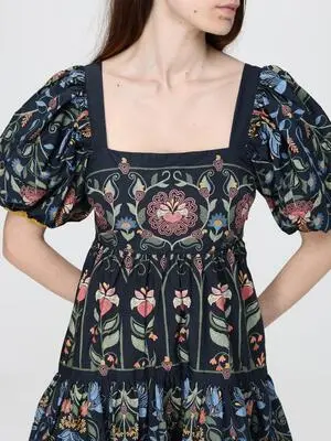 Farm Rio Printed Puff Sleeve Dress
